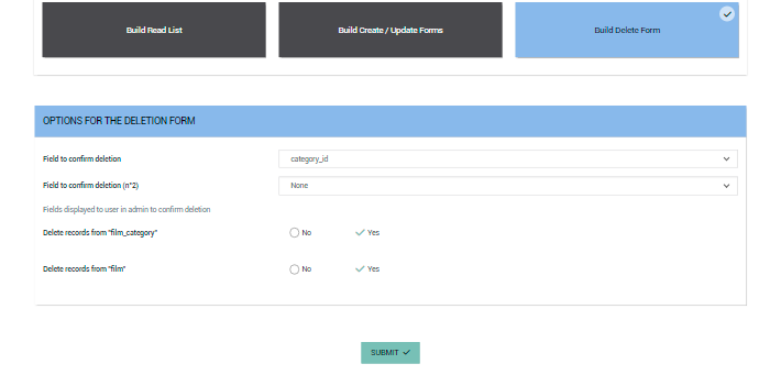 Documentation and Quick Start Guide - PHP CRUD Generator